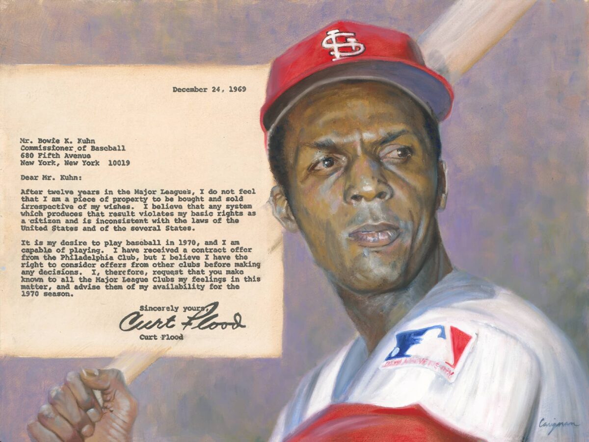 Curt Flood Sets the Stage for Free Agents - Stakspay