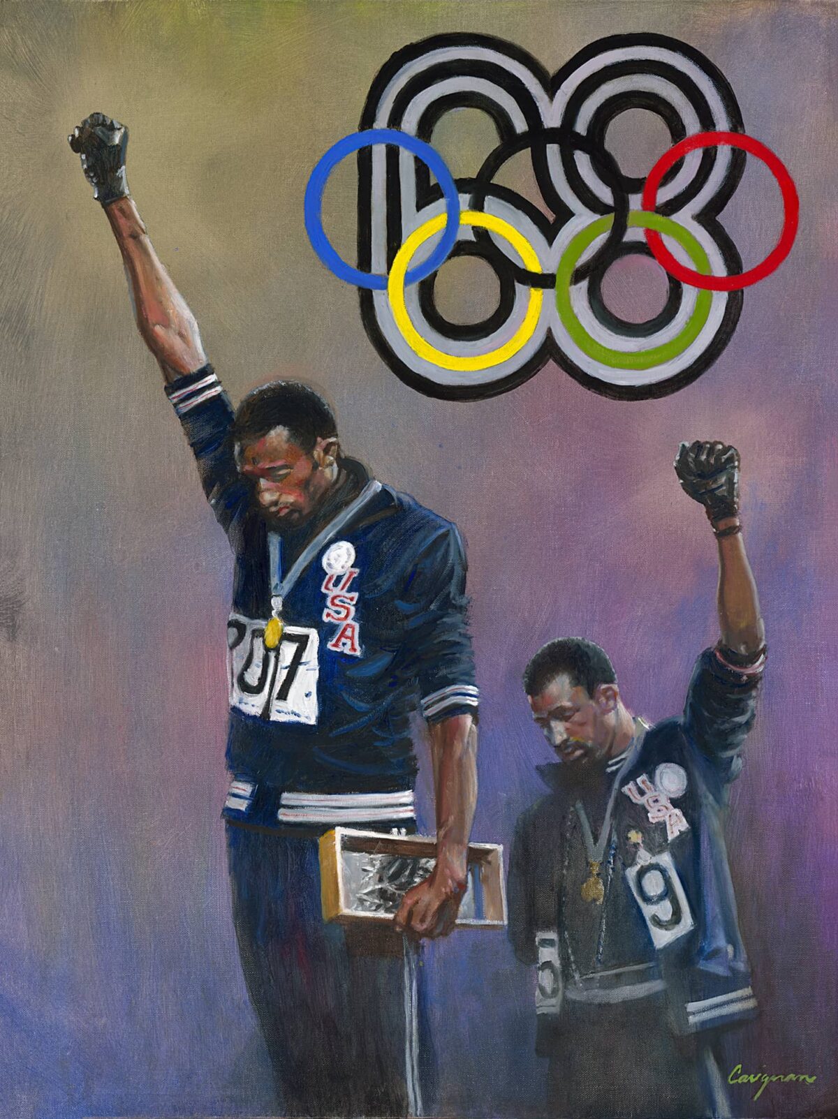 Black Power Salute at the 1968 Mexico City Olympic Games - Stakspay